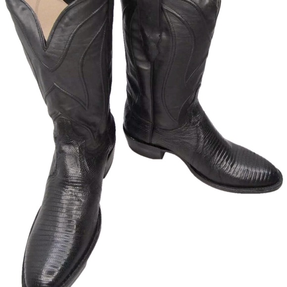 Allens | Shoes | New Allens Mens 3 Teju Lizard Western Cowboy Boots ...